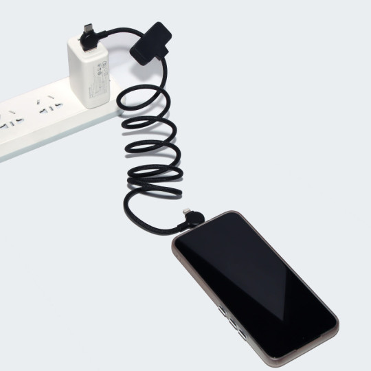 Câble de charge long magnétique 100W couleur Akashi® COULEUR Noir